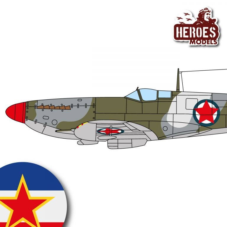 1/144 Spitfire MK.IXc | 352 Sqn (Yugoslavian), RAF | ONE SHOT DECAL ...