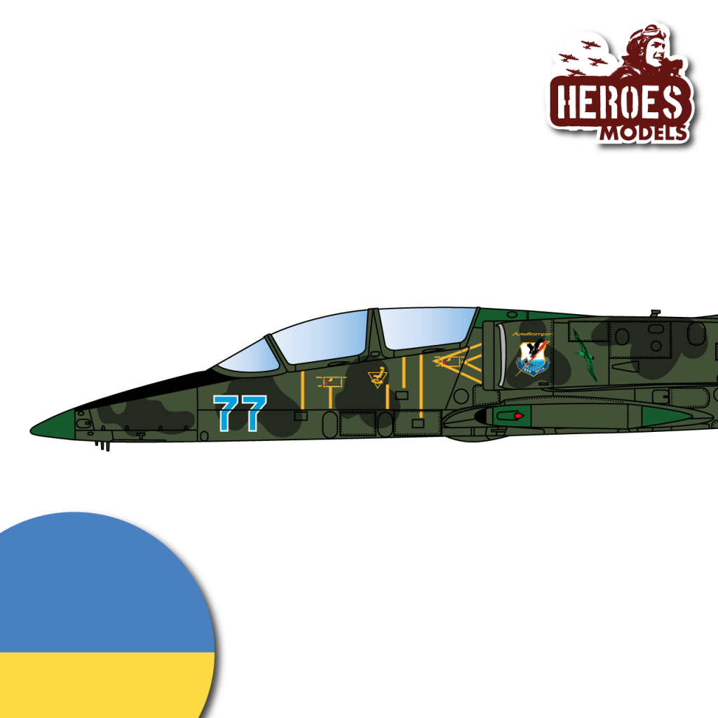 1/144 L-39C | Ukrainian Air Force | ONE SHOT DECALS - Heroes Models
