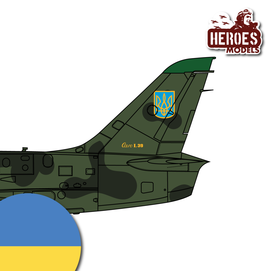 1/144 L-39C | Ukrainian Air Force | ONE SHOT DECALS - Heroes Models