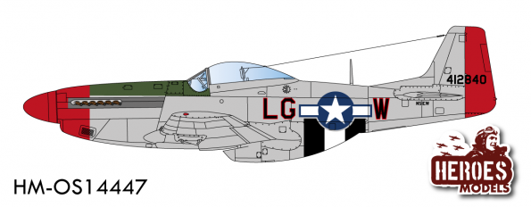 1/144 P-51K | Top Gun Maverick | ONE SHOT DECALS - Heroes Models