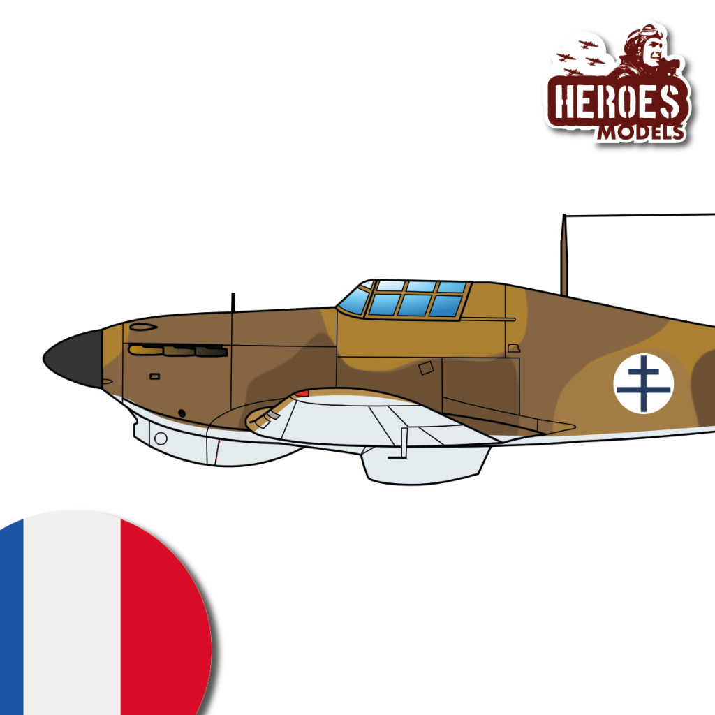 1/144 Hurricane MK.I Trop | Free French | ONE SHOT DECAL - Heroes Models